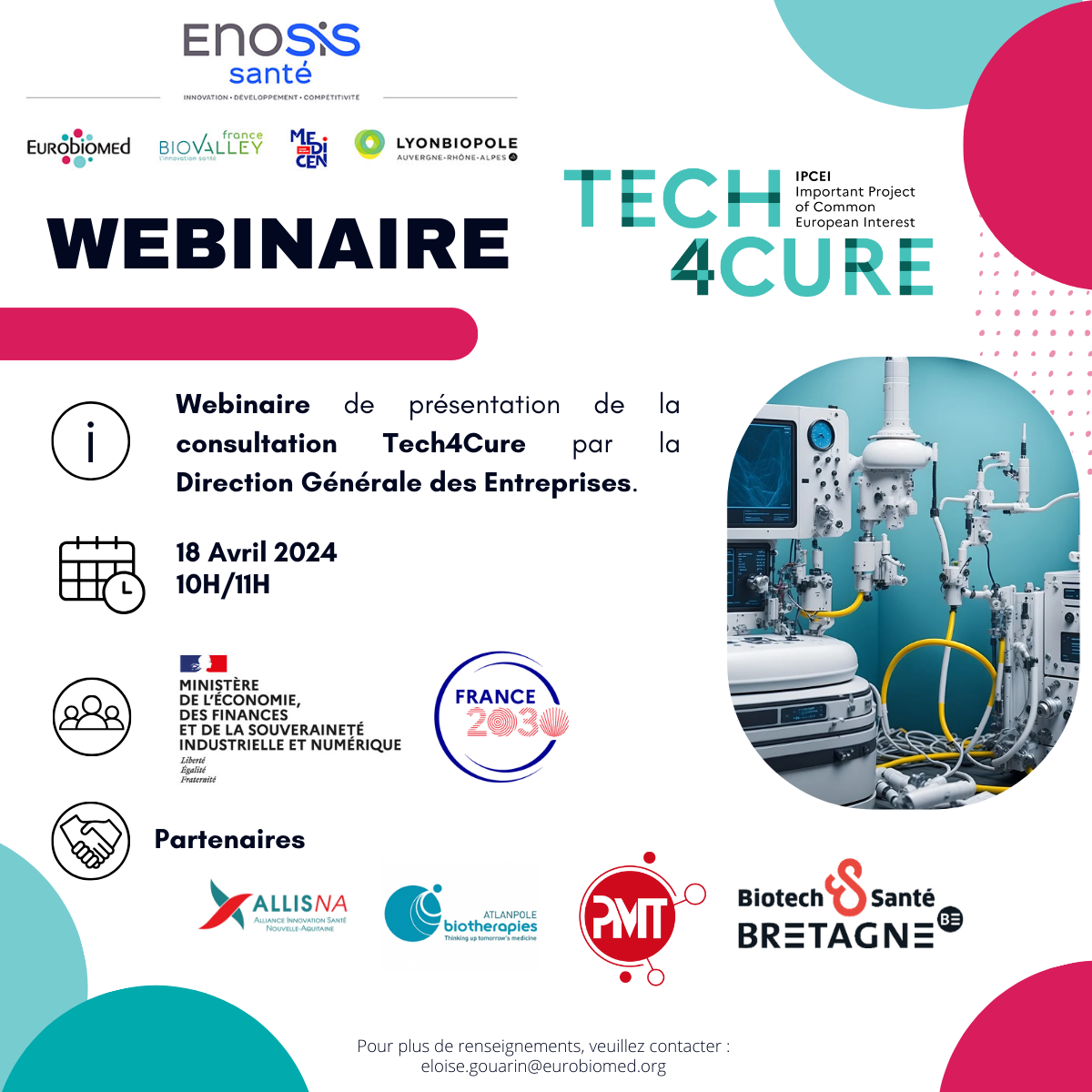Webinaire - Présentation du dispositif PIIEC Santé Tech4Cure par la DGE ...