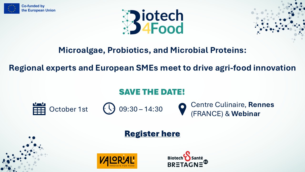 Microalgues, probiotiques et protéines microbiennes : experts régionaux ...